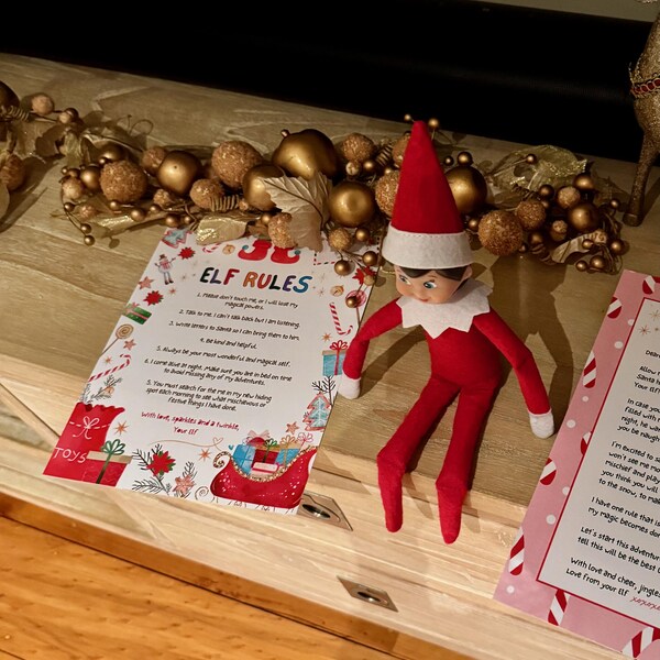 Editable Christmas Elf Magic Rules for Kids Sign, Do Not Touch Me ...