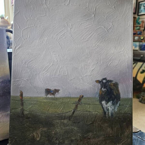 By the River | Original Oil on Canvas Painting by Vernon Lintern | Art ...