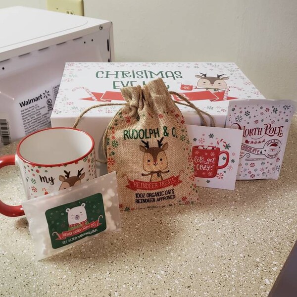 Christmas Eve Kit | Hot Chocolate and Treat Christmas Eve Box Kit With ...