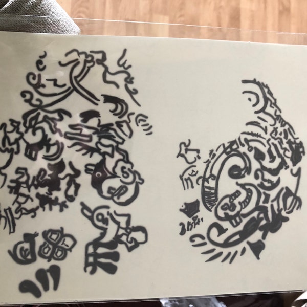 Viking Ragnar Head Temporary Tattoos for Cosplayers, Renaissance Fairs ...