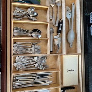 Custom Kitchen Drawer Organizer for Utensils, Silverware, Baking and ...