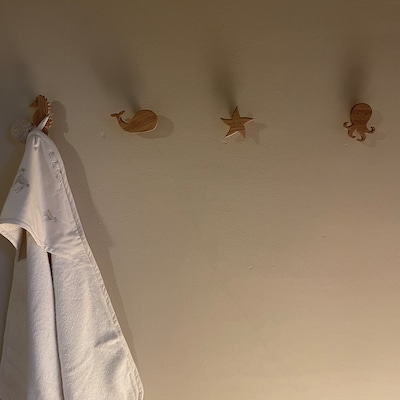 Ocean Nursery Wall Hooks Nursery Decor, Under the Sea Nursery, Ocean ...