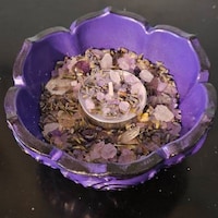 Witch Healing Spell Salt Bowl, Witchcraft Ritual, Offering Bowl, Altar ...