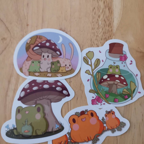 Frogs in a Potion Bottle Sticker | Cute Waterproof Vinyl Frog Design - Etsy