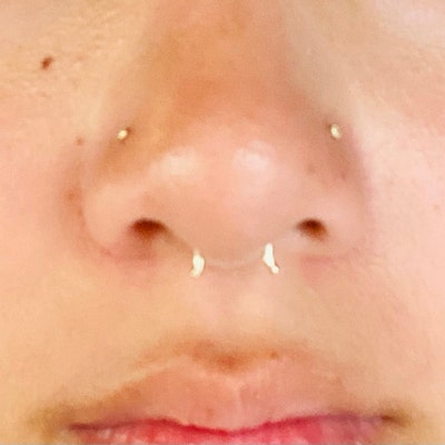 14K Gold Retainers Septum Retainer Piercing Septum Piercing Retainer ...