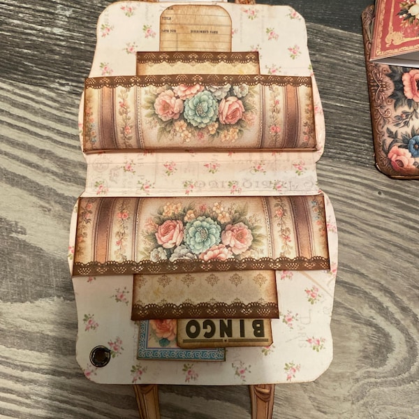 Grandma's Purse Printable Junk Journal Folio, 10 Interactive Papercraft ...