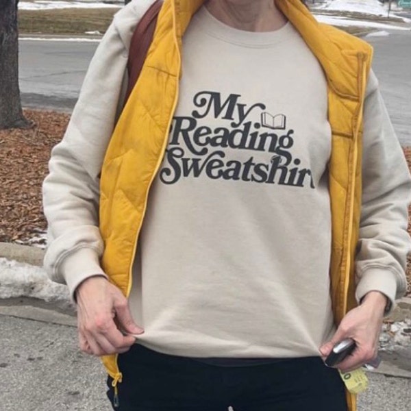 My Reading Sweatshirt, Gift for Book Lover, Bookish Sweater, Bookish ...