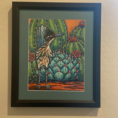 Roadrunner, Cactus and Succulents, Southwest Art Print - Etsy