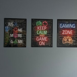 Gaming Design Poster Boys Room Decor Print Game Wall Art Teen Gaming ...