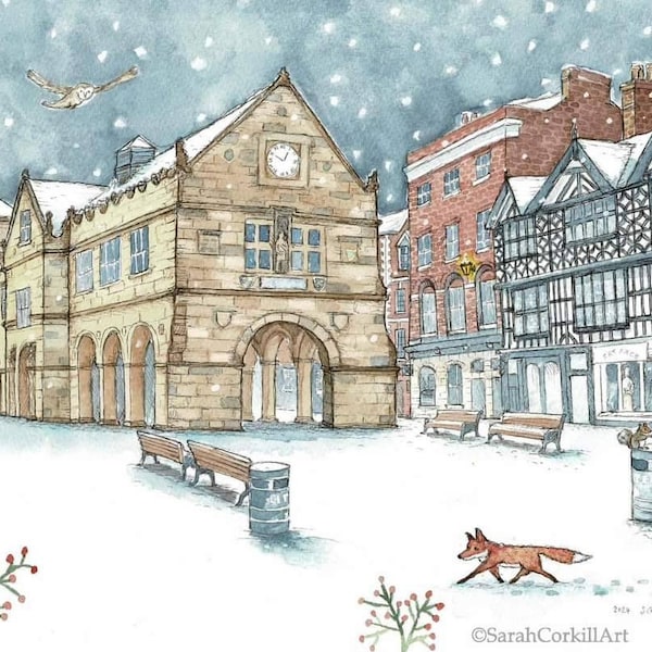 A4 Fine Art Print Shrewsbury Library Signed - Etsy