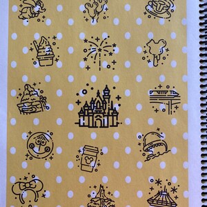 Mickey's Kingdom Line Art Icon Set Disney World Florida - Etsy Canada
