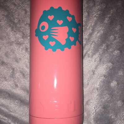 Cute Puffer Fish Vinyl Decal Sticker - Etsy