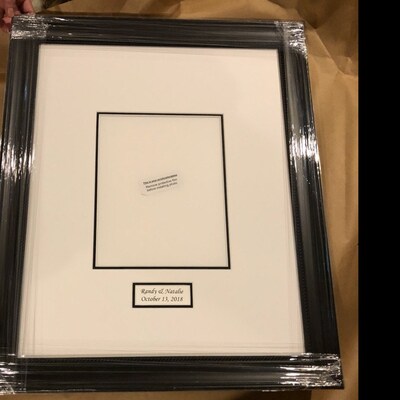 16x20 Signature Mat Kit WITH Frame. Silver, Gold, White and Black ...