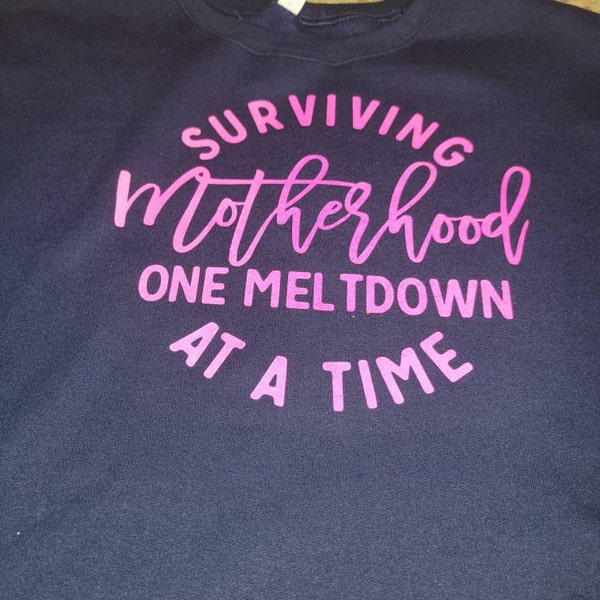 Surviving Motherhood Svg - Mom Cut File - Svg - Dxf - Eps - Png - Funny ...