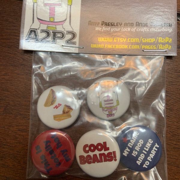 5 Pack 1 OFFICE SPACE Pin Back Buttons or Magnets - Etsy