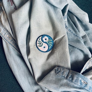 Botanical Cottagecore Iron on Patch Embroidered Patches Floral - Etsy