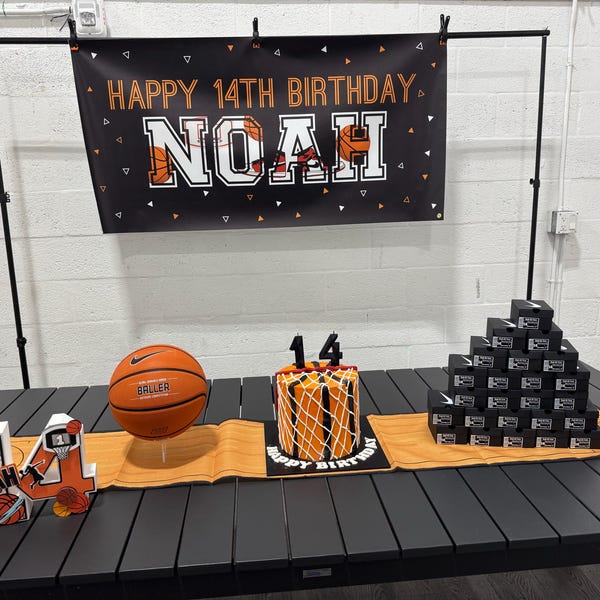 Basketball Theme 3D Letters: Sports Party Decor - Etsy