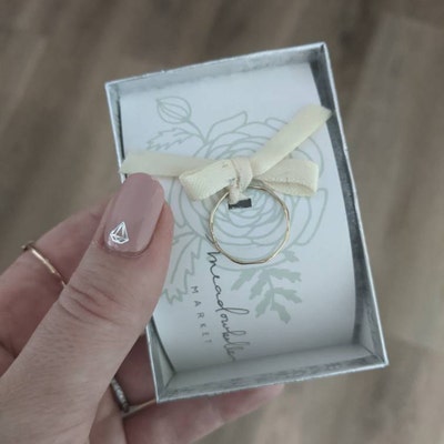 Gold, Rose or Silver Stacking Ring. ONE Hammered Stackable Ring. Gold ...