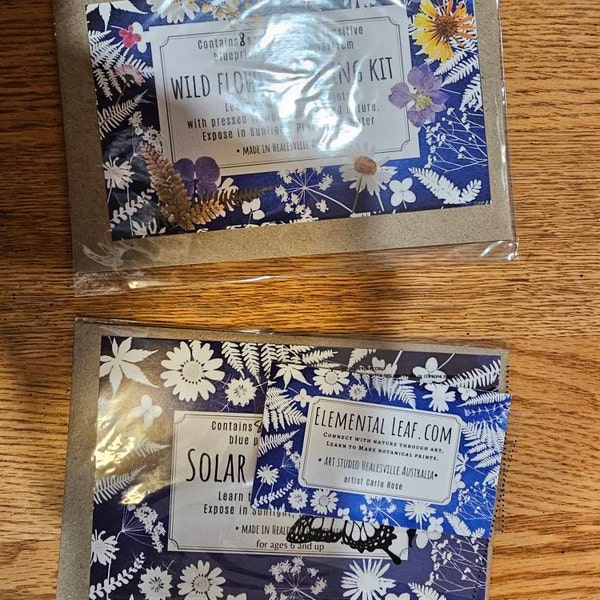DIY Solar Printing Kit , Craft Kit , Cyanotype , Kit , Solar Printing ...