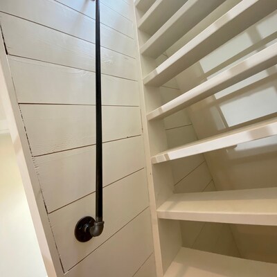 Industrial Pipe Window Curtain Rod, Rustic Gun Metal Gray Modern ...