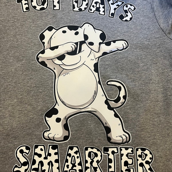 101 Days of School Dalmatian Dog Svg, 101 Days Smarter Svg, 101 Days of ...