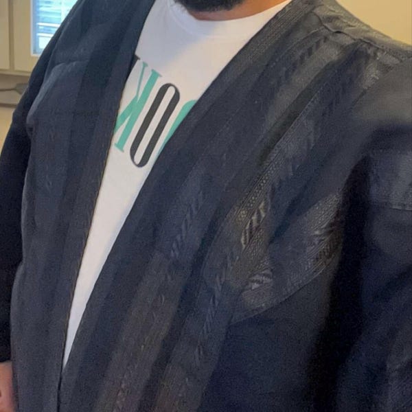 Rare Authentic Charcoal Bisht Premium Khaleeji Men Cloak Embroidery ...