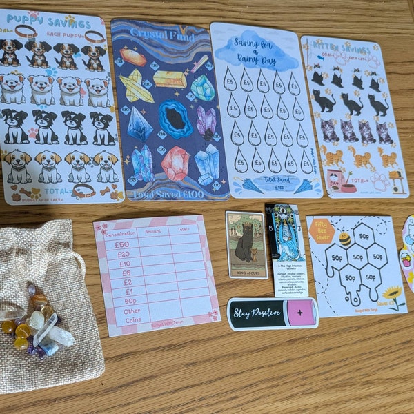 Snakes and Ladders Saving Challenge Game - Saving Tracker for A6 Budget ...