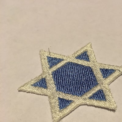 Tiny Star of David Patch, Any Color Combo. Custom Made F45 - Etsy