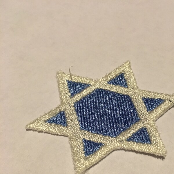 Tiny Star of David Patch, Any Color Combo. Custom Made! F45 - Etsy