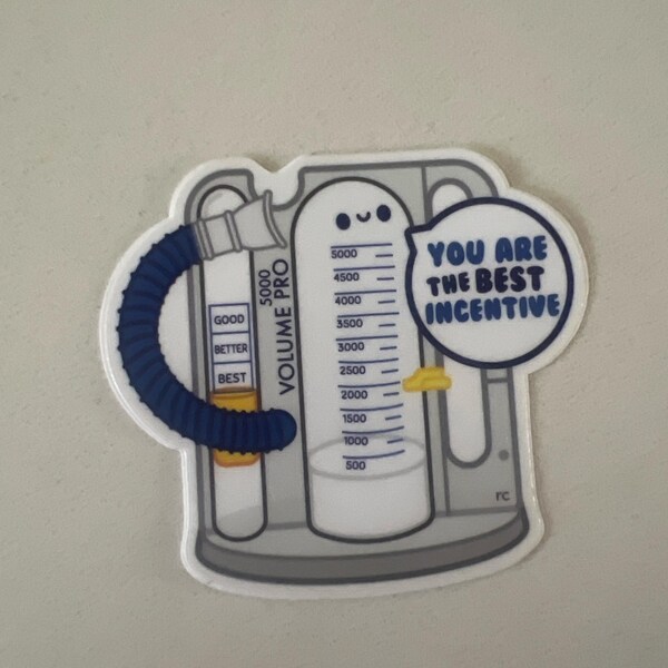 Best Incentive Spirometer Waterproof Vinyl Sticker for Nurses Week Gift ...