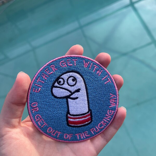 They/them Causing May/hem Pronoun Patch, Non-binary Personal Pronouns Badge, LGBTQIA Jacket or ...
