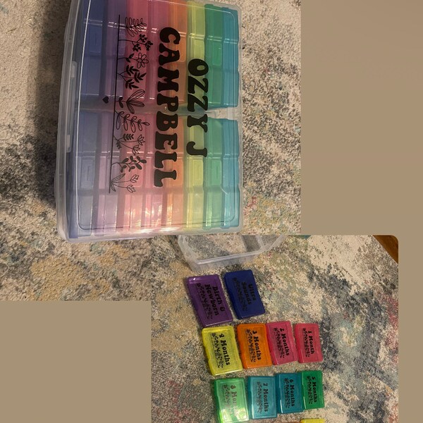 Oval Script - DIGITAL FILES | Photo Box Labels | Memory Box Stickers ...