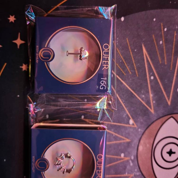 16G Spider Web Septum Ring Black Silver Clicker/cartilage/helix Earring ...