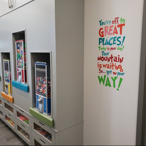 Dr. Seuss - You're off to Great Places - Vinyl Wall Decal - Etsy