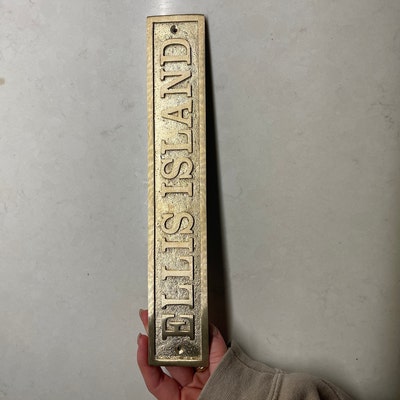 Personalized Brass Plaque Handmade Brass Plaque, Restroom Plaques ...