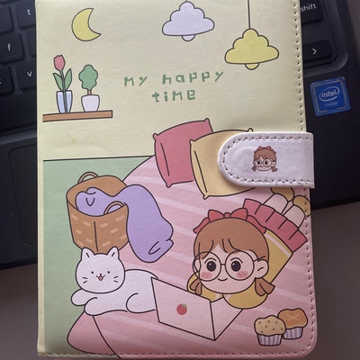 Cute School Girl Kawaii Notebook Kawaii Notebook Soft Hard - Etsy