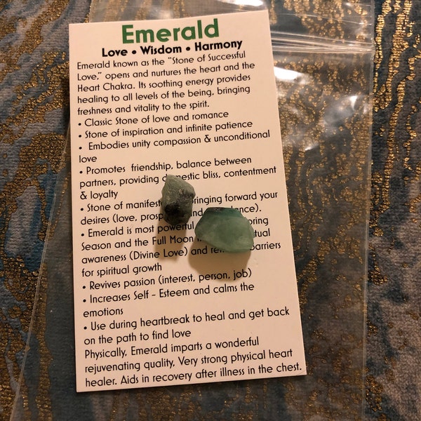 Raw Emerald Stone (xsmall) - Genuine Emerald Crystal - Natural Emerald ...
