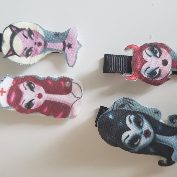 Black Lined Clips - Double Prong - Partially Lined Clips - Alligator ...