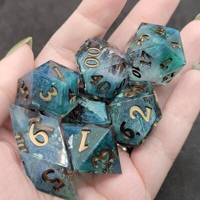 Nocturnal Fortune Dice Set Polyhedral Dice D&D Dice Set Dungeons and ...