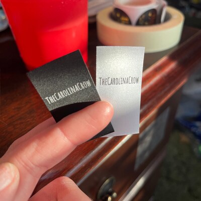 Custom Fabric Labels 100 Black SATIN Apparel Labels PRECUT - Etsy