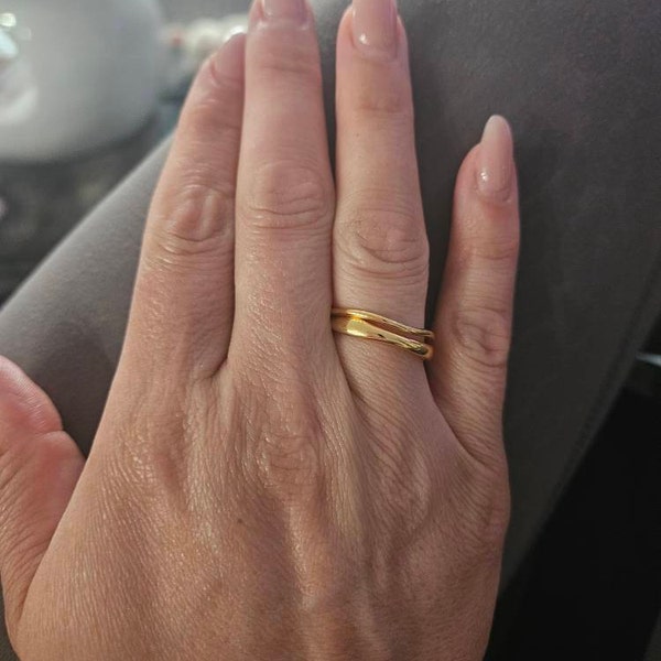 Set of 2: Duo Form Rings by Caitlyn Minimalist • Minimalist Style ...