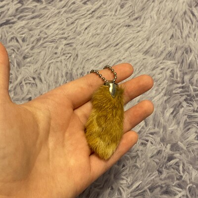 Rabbit Foot Key Chain - Etsy