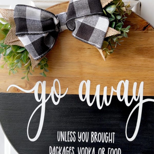 Rustic Welcome Sign / Front Door Hanger - Etsy