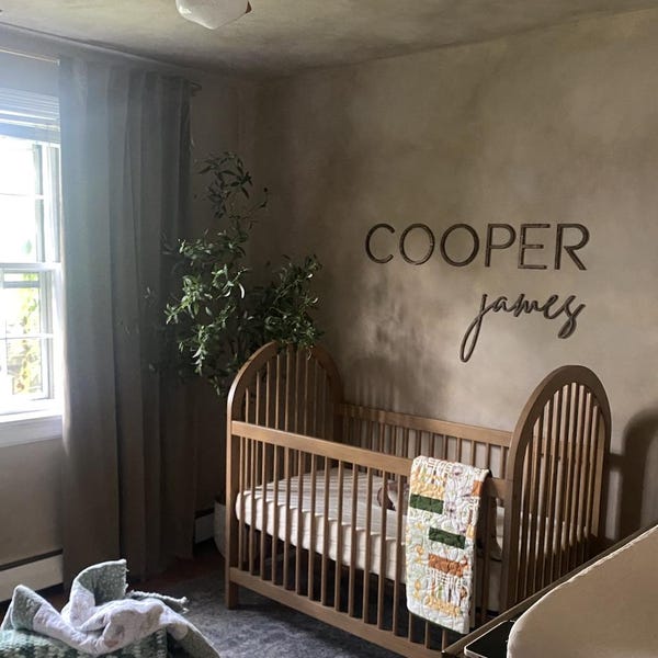 Custom Wood Baby Name Sign | Letter Wall Art | Kids Room Art | Wall Art ...
