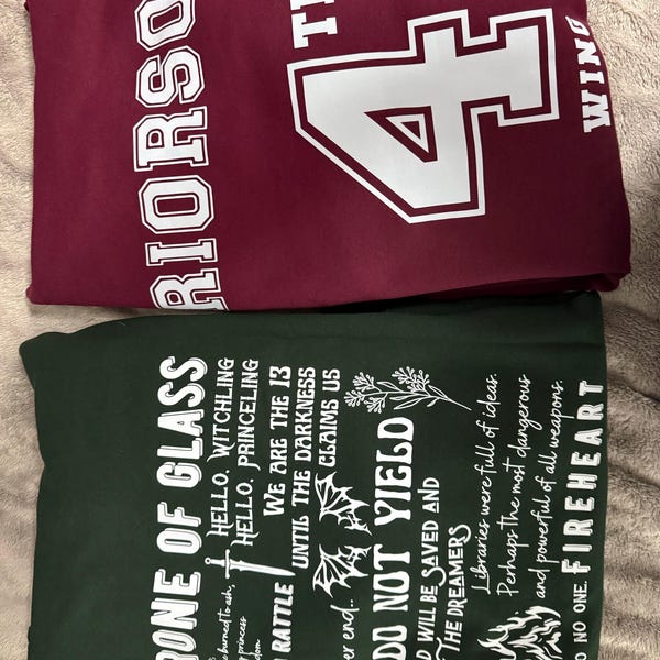 Throne of Glass Sweatshirt, OFFICIALLY LICENSED Sarah J Maas Merch TOG ...