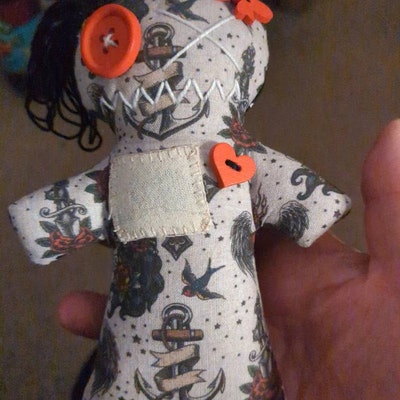 Keychain/charm Stress Relieve Voodoo Doll With Back Pocket Dammit Doll ...