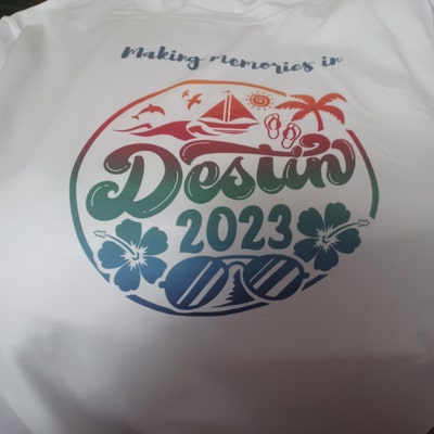 Destin Beach Svg Summer Beach Emblem Svg Vacation Print Decal Iron on ...