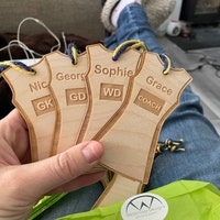 Personalised Netball Dress Keyring - Team Gift/award, Keyring, Bag Tag ...