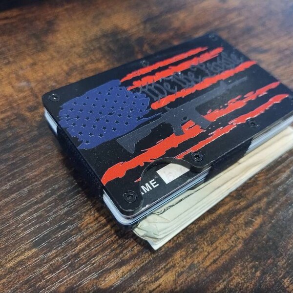 United States Army RFID Wallet and Money Clip | UV Printed | Black - Etsy