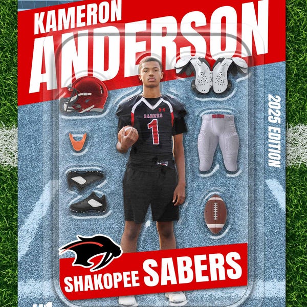 Editable Photoshop Action Figure Template – Football Edition | Custom ...